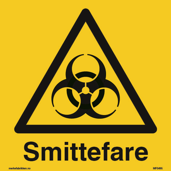 HMS varsel- og fareskilt med symboler og tekst - MERKEFABRIKKEN.NO