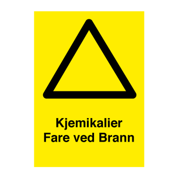 HMS varsel- og fareskilt med symboler og tekst - MERKEFABRIKKEN.NO