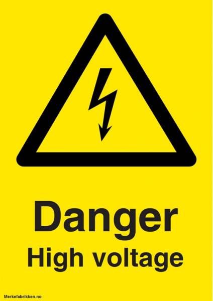 HMS varsel- og fareskilt med symboler og tekst - MERKEFABRIKKEN.NO