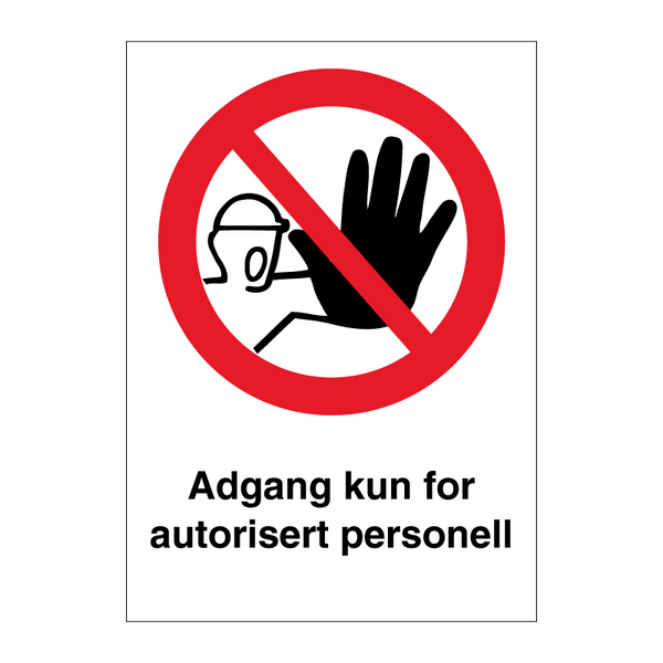 Generell fare - fareskilt med symbol - MERKEFABRIKKEN.NO