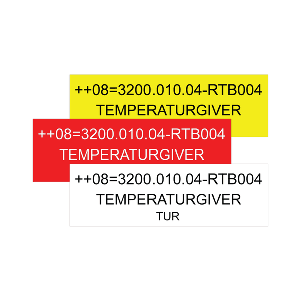 Merkeskilt for elektro og VVS i plast og stål - MERKEFABRIKKEN.NO